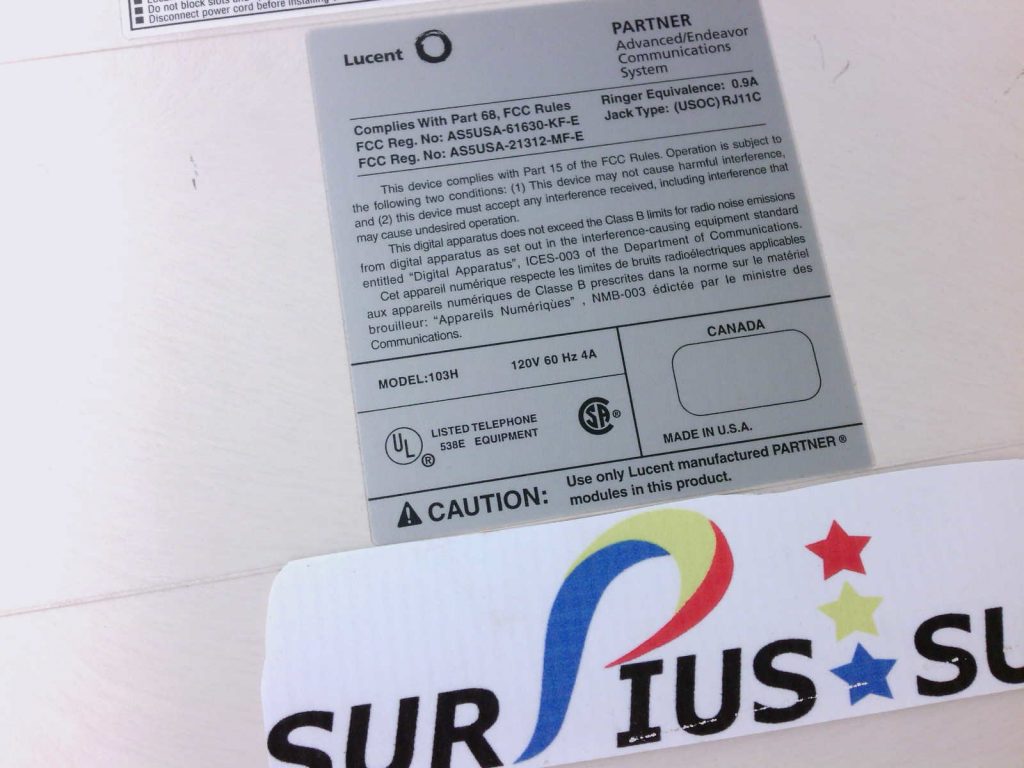 AT&T 103D7 Lucent Partner Lucent Module - Surpius