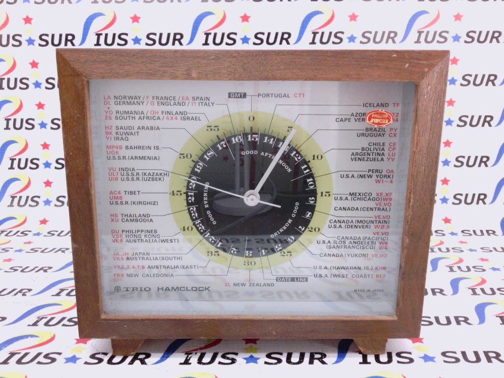 VINTAGE TRIO HAMCLOCK HAM RADIO MADE IN JAPAN HC-1 HC1 KENWOOD 1971 ...