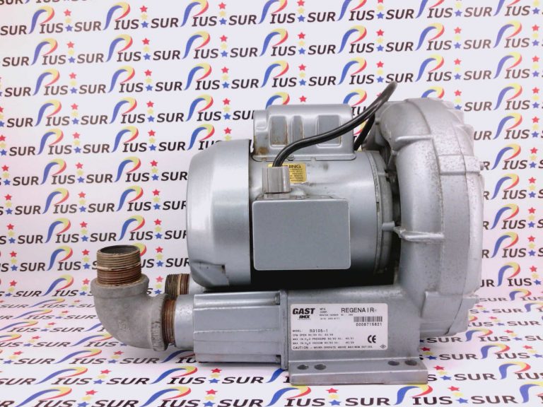 Gast 1/2hp 1ph 115/230v R3 R3105-1 BLOWER VACUUM REGENAIR REGENERATIVE ...