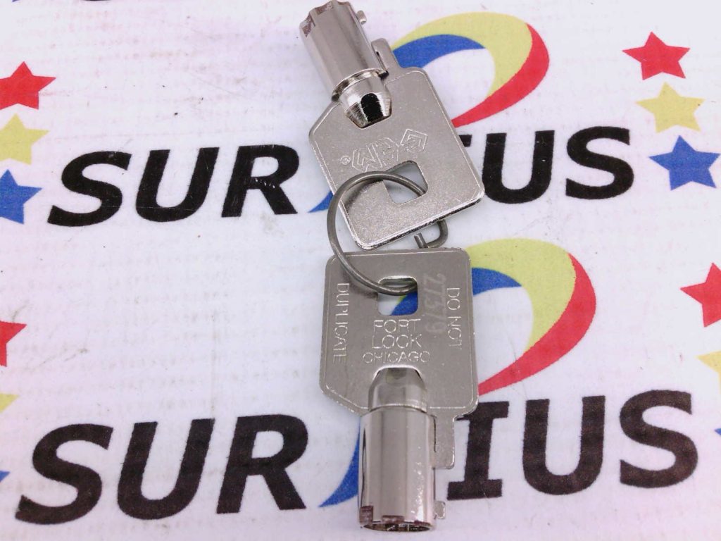Pair 27379 Key Fort Lock GEM Tubular Barrel Precut Genuine OEM Key ...