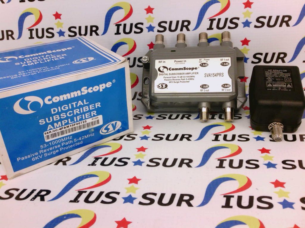COMMSCOPE CABLE TV HDTV 4 PORT BOOSTER AMPLIFIER SV-A15-4PRS SVA154PRS ...