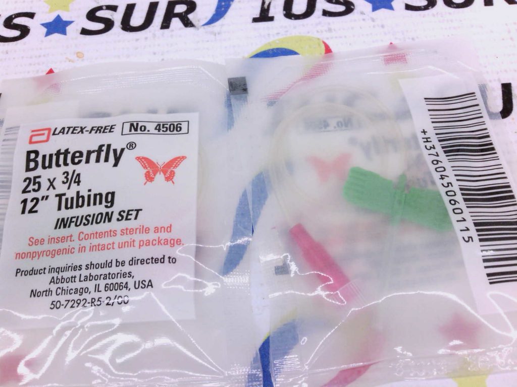 120 PACK SEALED BUTTERFLY 25 X 3/4 12 INCH TUBING INFUSION SET NEEDLE 25G - Surpius