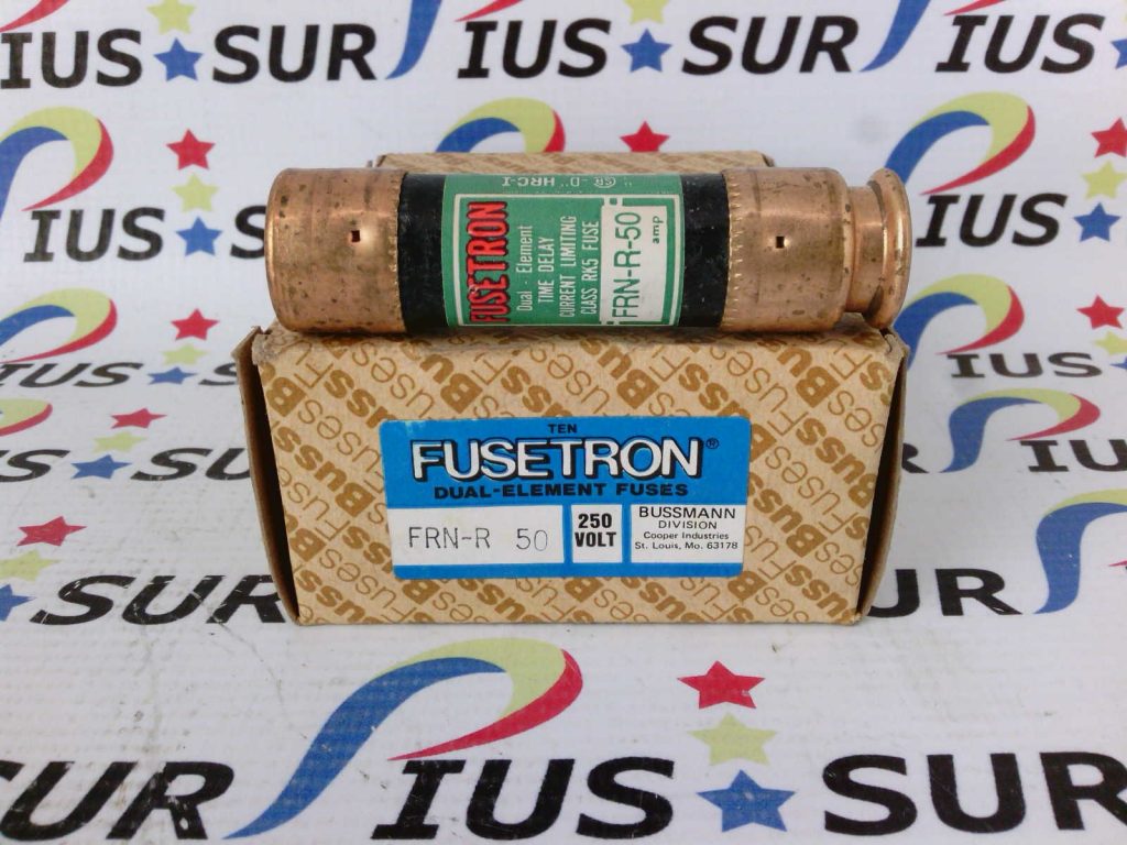 10 Pack Bussmann Fusetron Dual Element Time Delayed FRN-R-50 Amp 50A ...