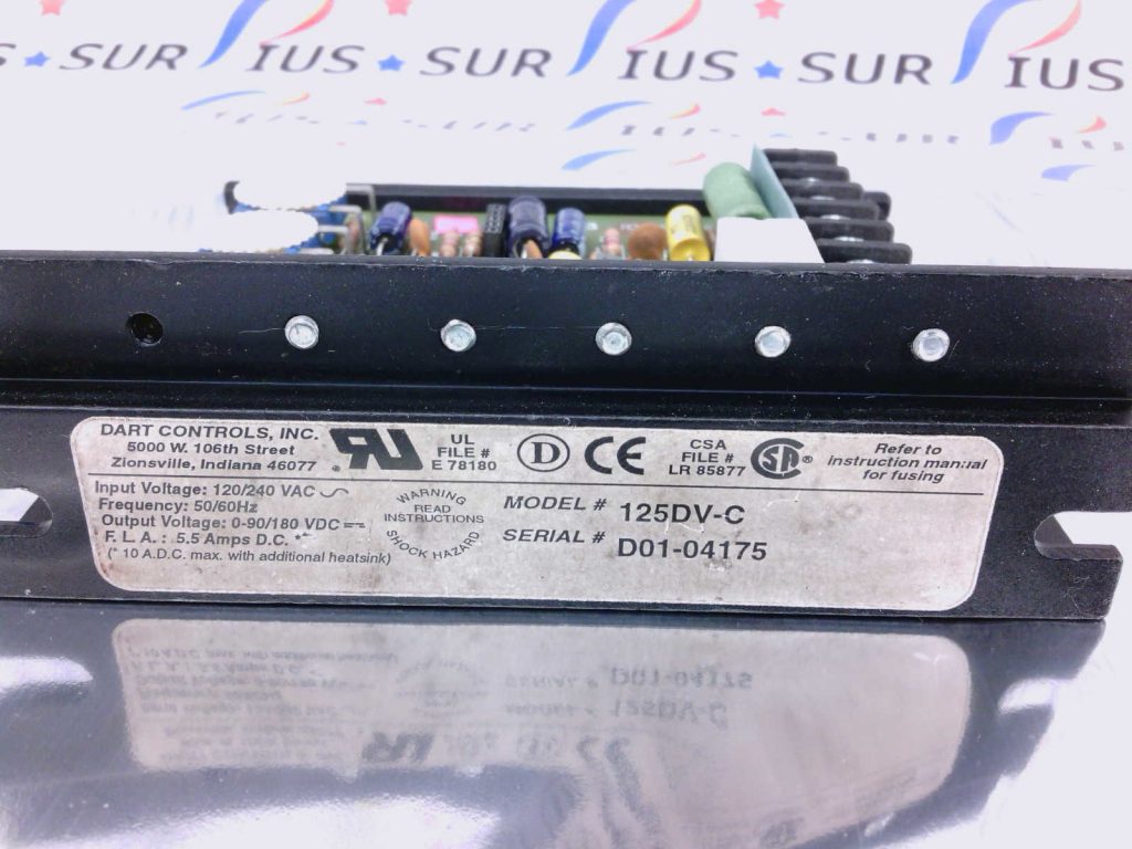 Dart Controls 125DV-C 125 Variable Speed DC Motor Control Controller 5 ...