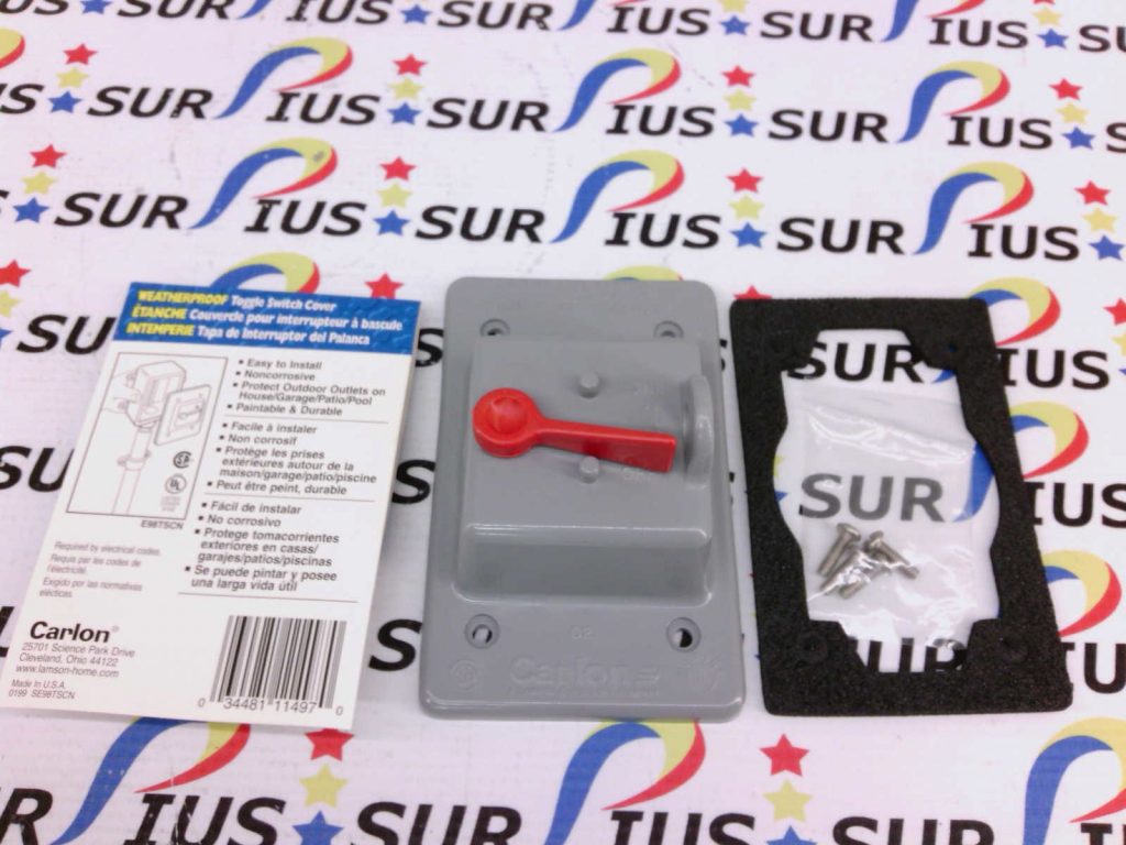 Carlon E98TSCN-CAR Single Gang Weatherproof Toggle Switch Box Cover ...