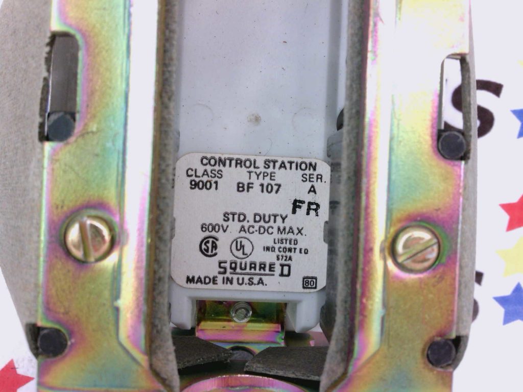 Square D 9001BF107 Control Station Class 9001 BF107 Stainless Plate ...