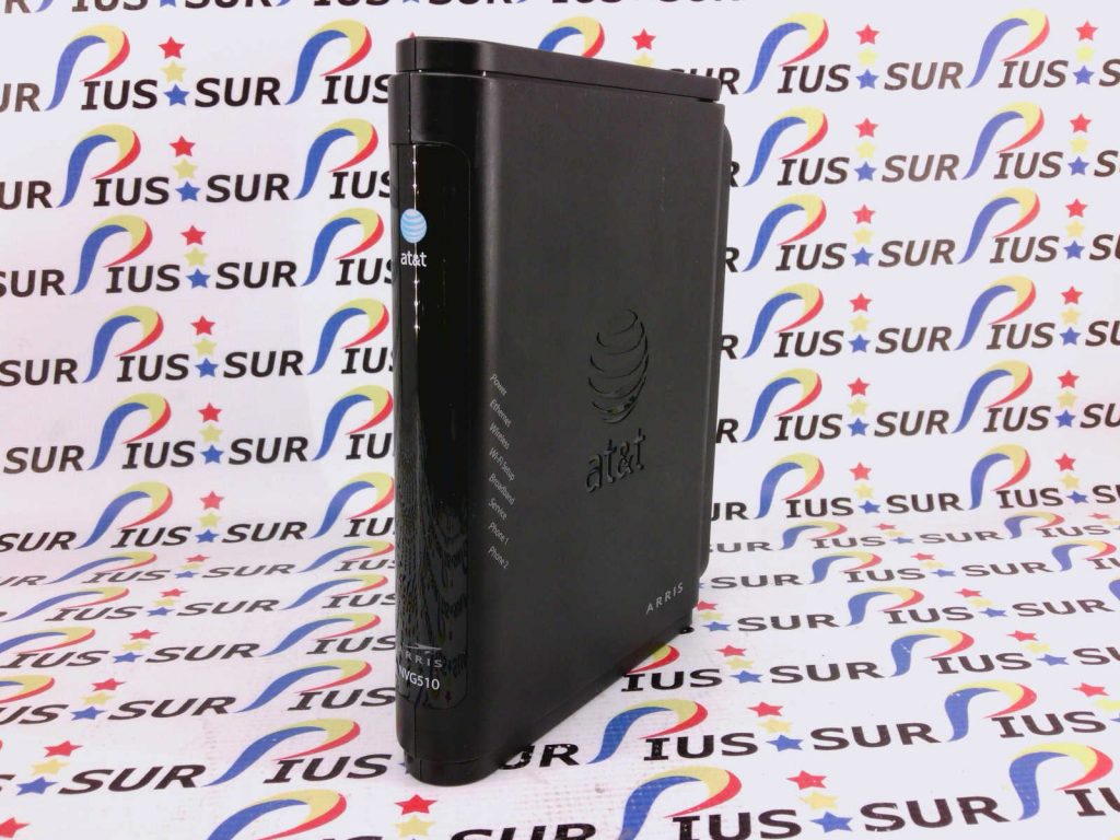 AT&T MOTOROLA ARRIS NVG510 MODEM ROUTER 4-PORT DSL WIRELESS WIFI PC ...