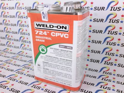Weld On 724 Gray Pipe Cement 120 oz. 14182 Gallon for Joining CPVC and PVC Industrial Pipes ...