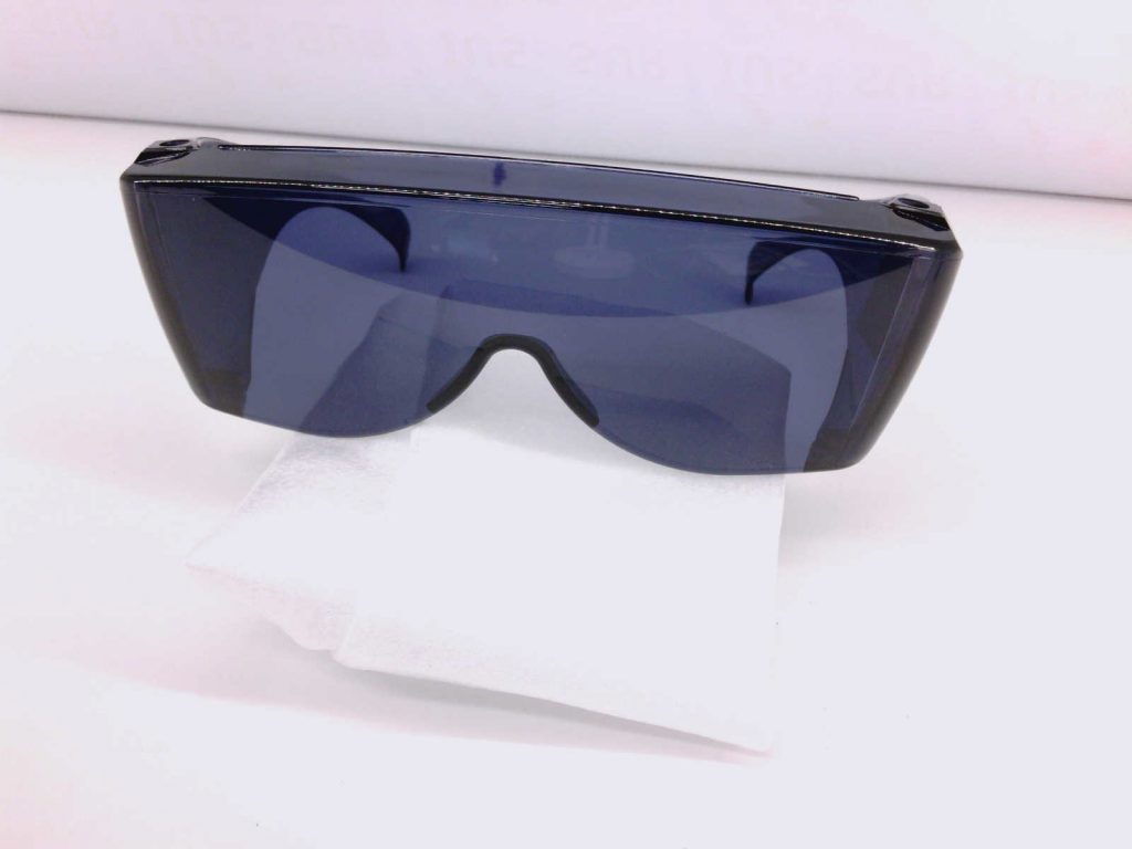 Wrap Around Black Dark Tinted Solar Shield Fits Over Safety Z87.2 ...