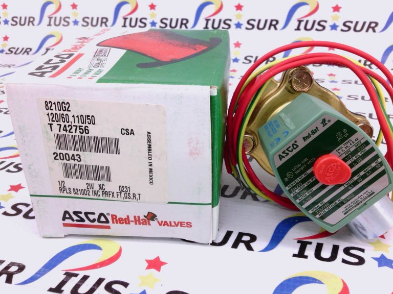 Asco 8210G2 Red Hat Solenoid Valve 1/2" RPLS 8210D2 Inc PRFX FT GS R T ...