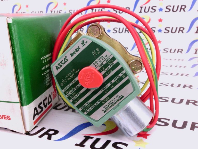 Asco 8210G2 Red Hat Solenoid Valve 1/2" RPLS 8210D2 Inc PRFX FT GS R T ...