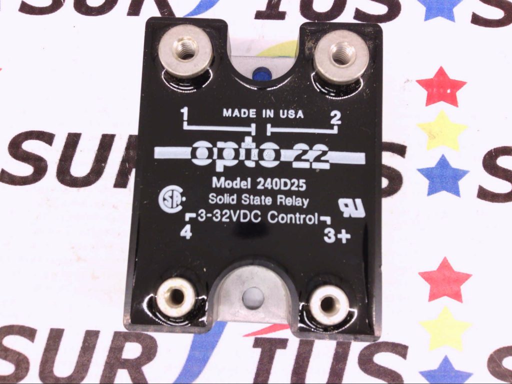 Solid State Relay SSR 3-32V DC CONTROL OPTO-22-120-240 VAC 25 Amp ...