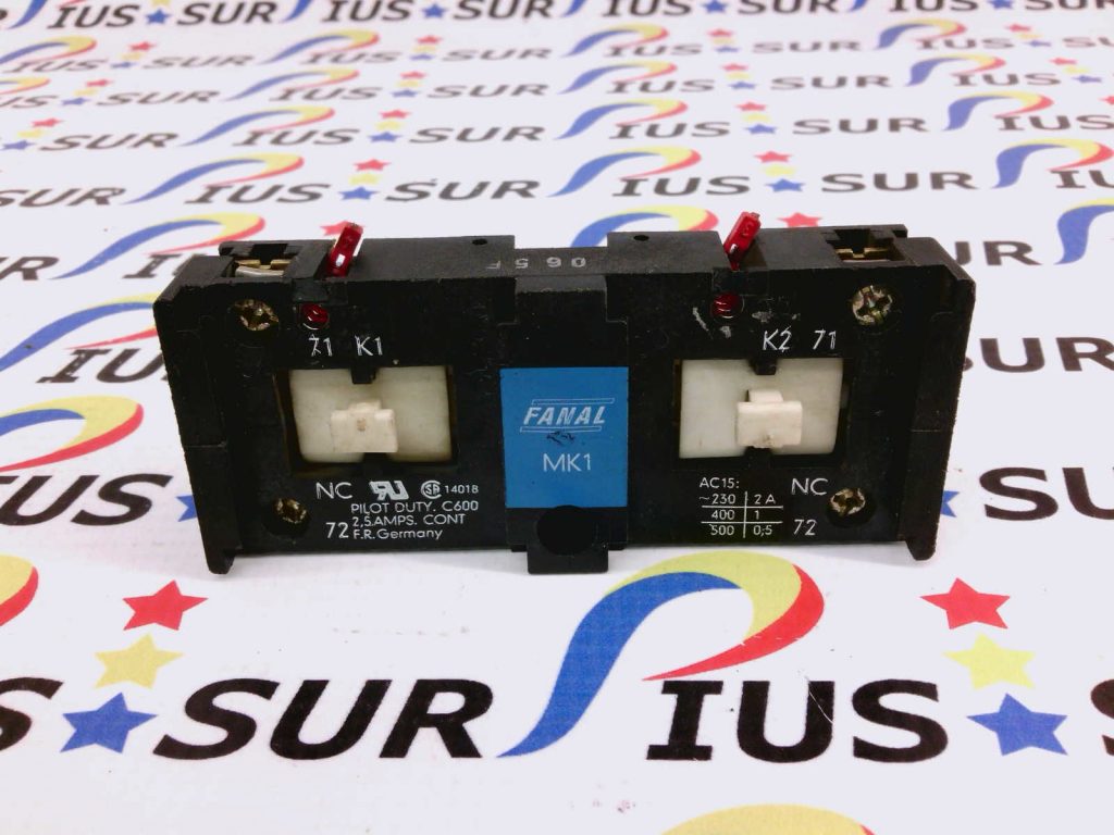 MECHANICAL INTERLOCK AUXILIARY CONTACT CONTACTOR FANAL MK1 DUAL - Surpius