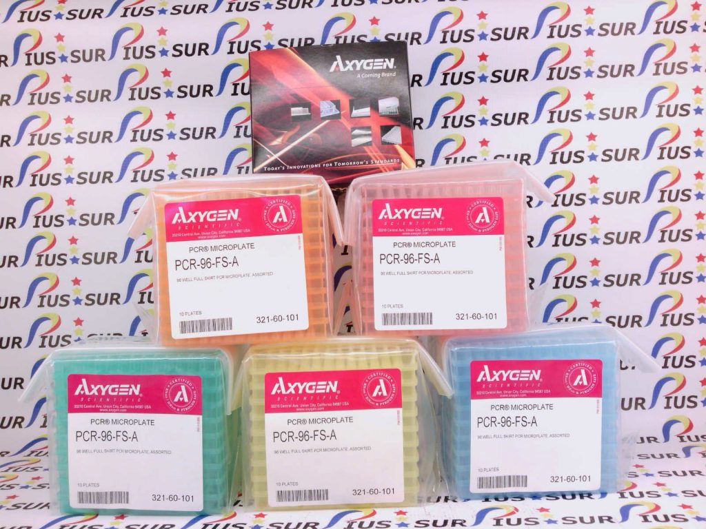 5 PACKS OF 10 AXYGEN PCR-96-FS-A 96 WELL FULL SKIRT ASSORTED PCR ...