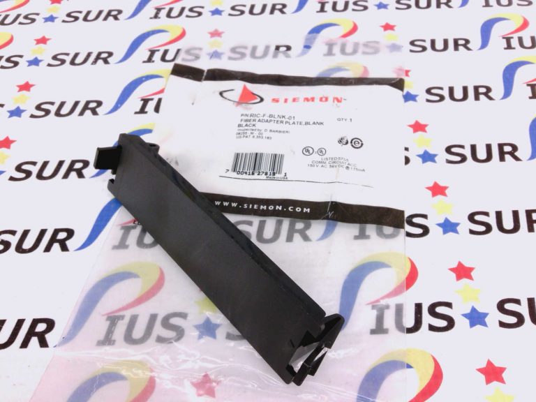 Siemon RIC-F-BLNK-01 BLACK BLANK FLAT FIBER ADAPTER PLATE RICFBLNK01 ...