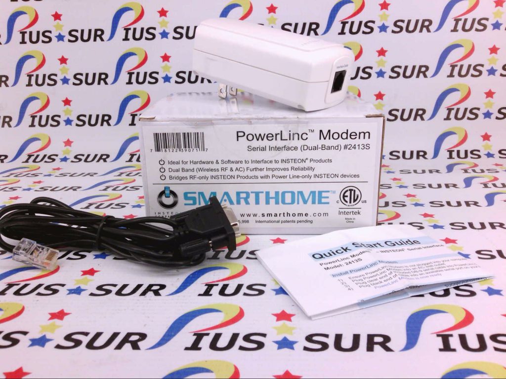 Insteon 2413S PowerLinc Modem INSTEON Dual-Band Serial Interface White - Surpius