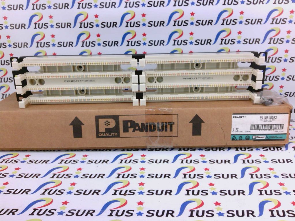 Panduit P110B100R2Y Two 100 Pair Bases Premounted To Panel 110 Rack 5e ...