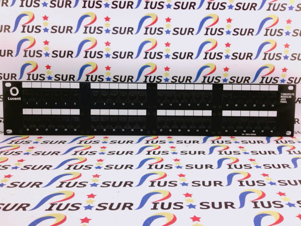 Lucent Patch Panel 1100CAT5PS-48A 107914608 LUC4888/110V03 CAT5 5E 48 ...