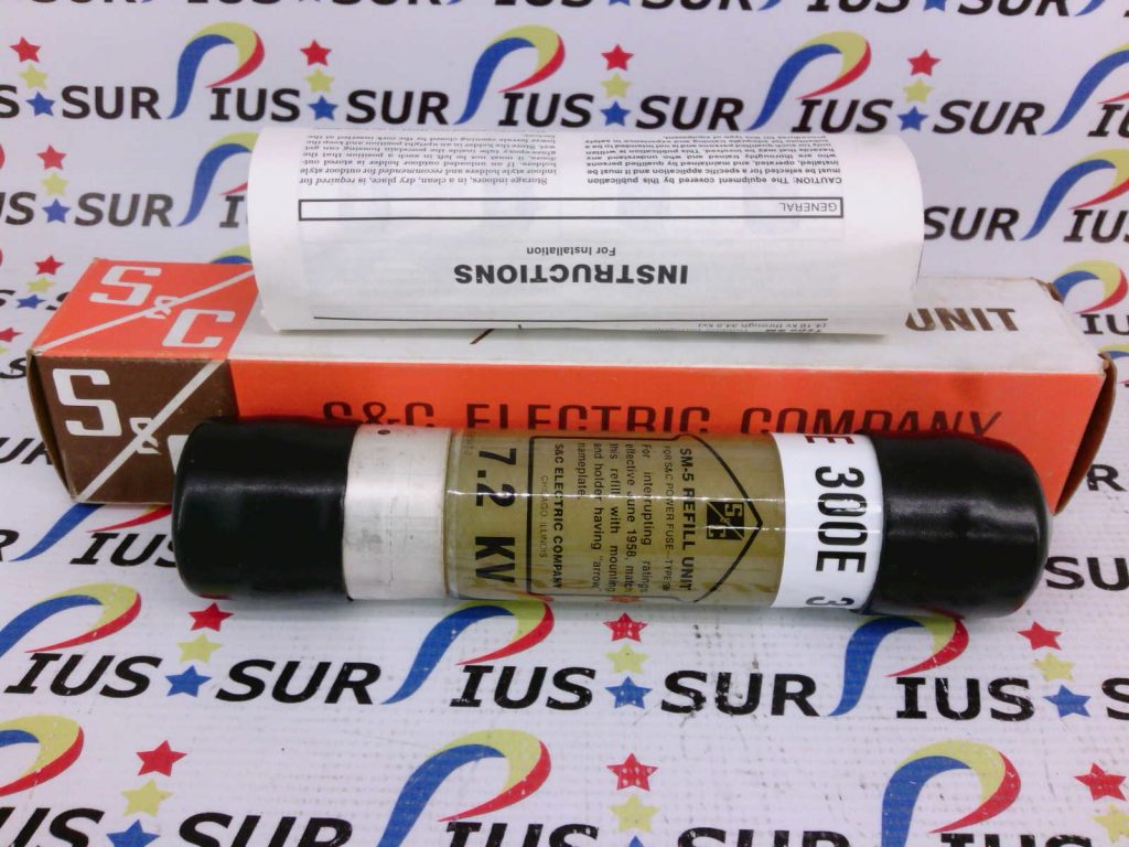 S&C ELECTRIC SM-5 REFILL UNIT POWER FUSE 300E 7.2 KV 131500R4 300A ...