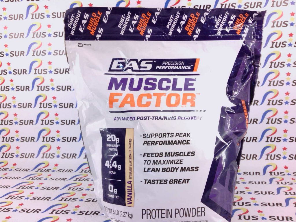EAS MUSCLE FACTOR ADVANCED POST RECOVERY VANILLA PROTEIN POWDER 5 LB ...