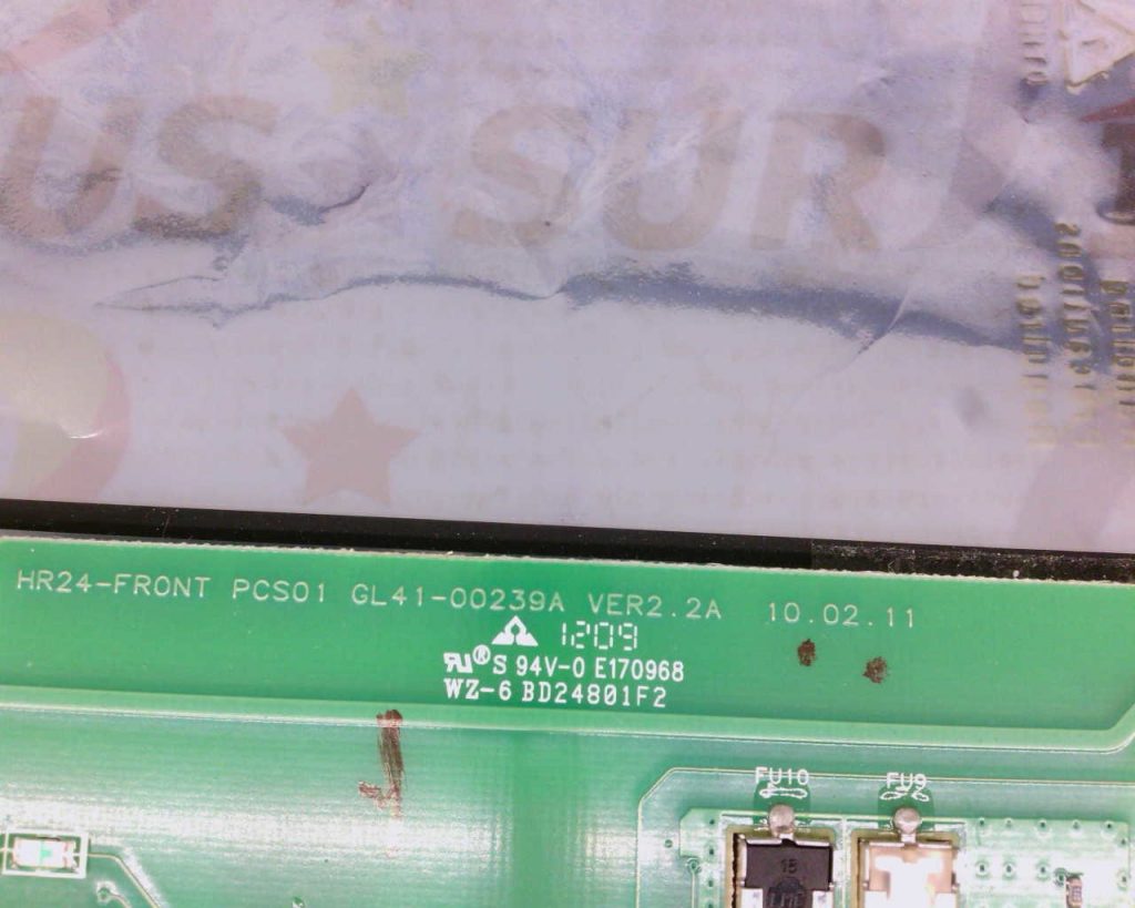 DirecTv HR24-Front Panel PCS01 GL41-00239A S 94V-0 E170968 WZ-6 ...