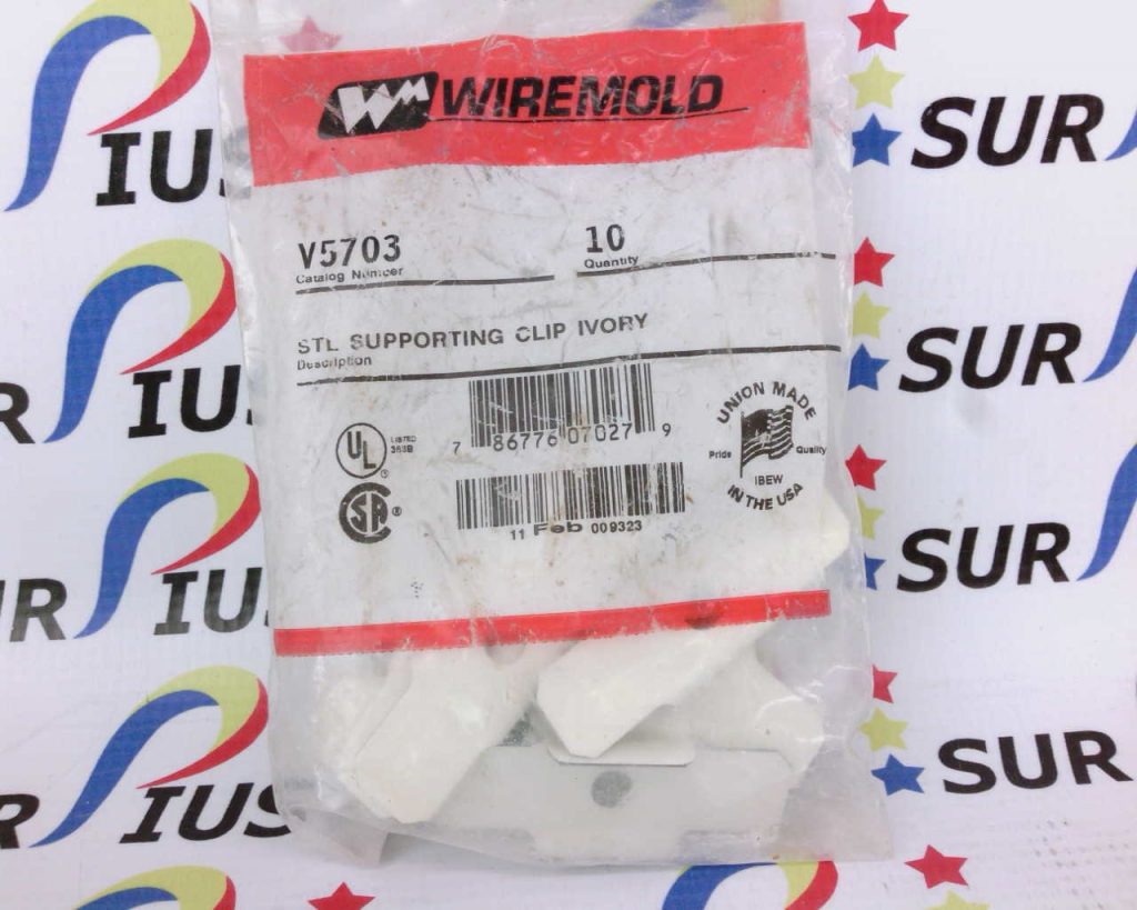 Wiremold V5703 STL Supporting Clip Ivory 10 pcs - Surpius