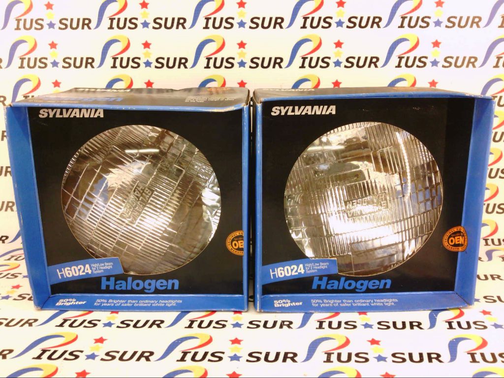 SYLVANIA H6024 Basic Halogen Round Circular Headlight Bulb 7 Round Pack ...