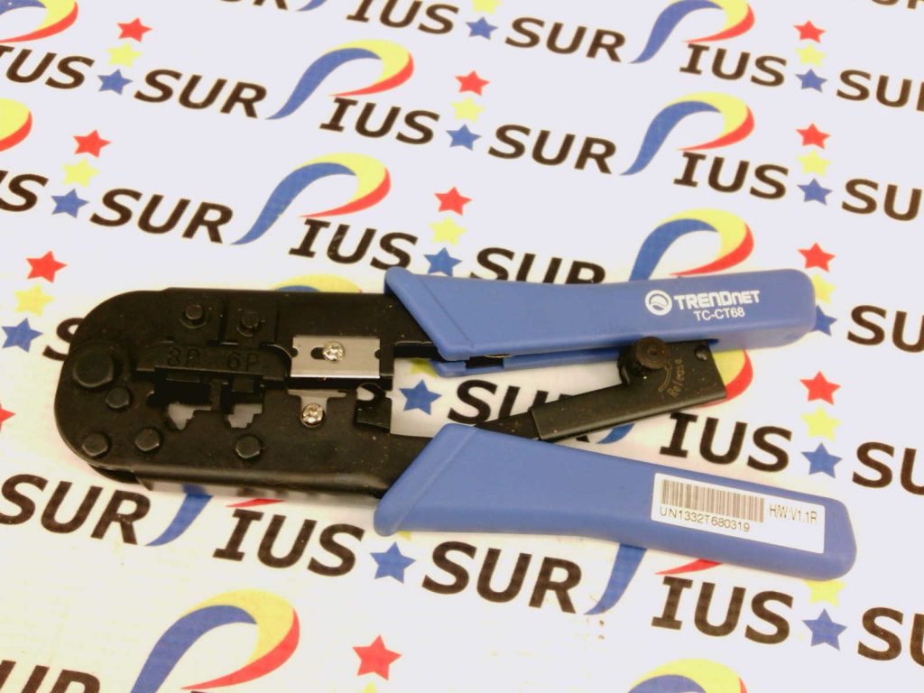 TRENDnet 8P/RJ-45 6P/RJ-12, RJ-11 Crimp, Cut, Strip Tool, TC-CT68 ...