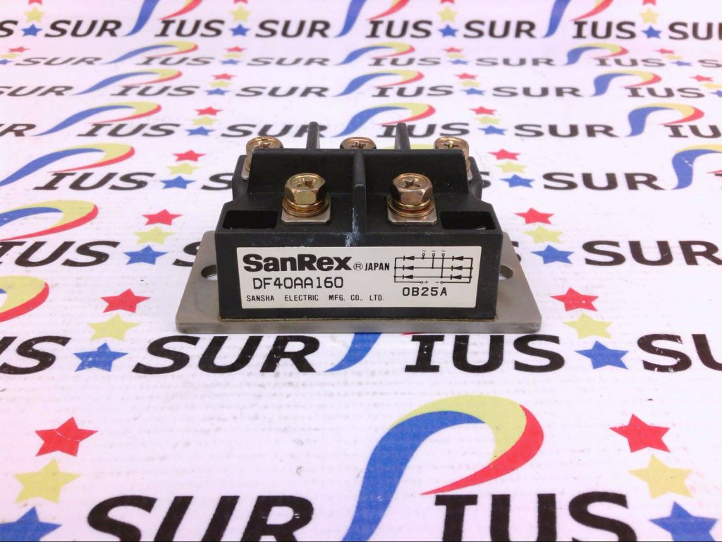 Sansha Electric Sanrex Module DF40AA160 Bridge Rectifier 40A 1600V 3-PH - Surpius
