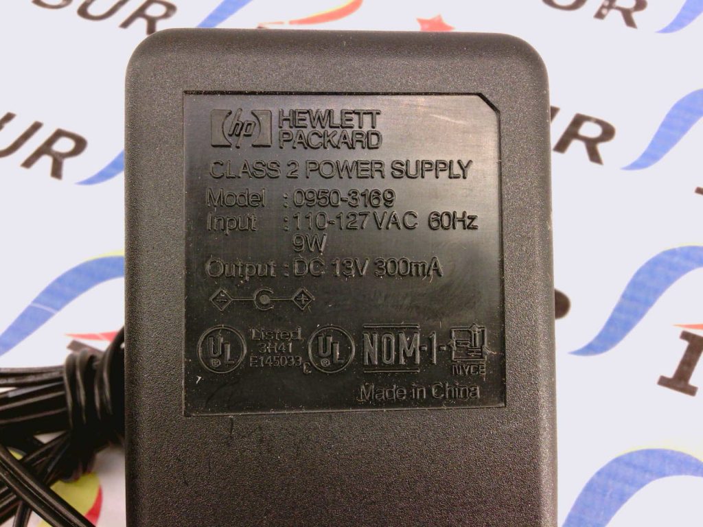 GENUINE HP 0950-3169 9W 13V 300mA JetDirect Print Server Power Supply ...