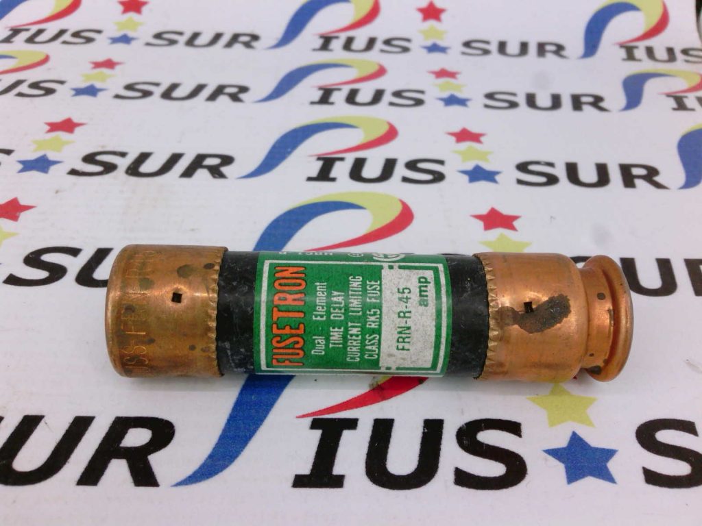 Bussmann Fusetron FRN-R-45 FRNR45 Duel Element Time Delayed 45 Amp Fuse ...