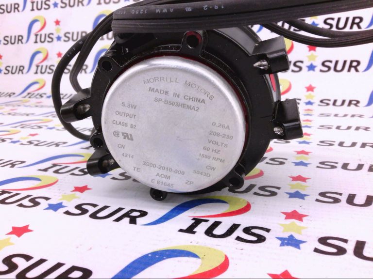 MORRILL MOTORS SP-B503HEMA2 3900-2010-000 60HZ 208-230V 1550 RPM MOTOR ...