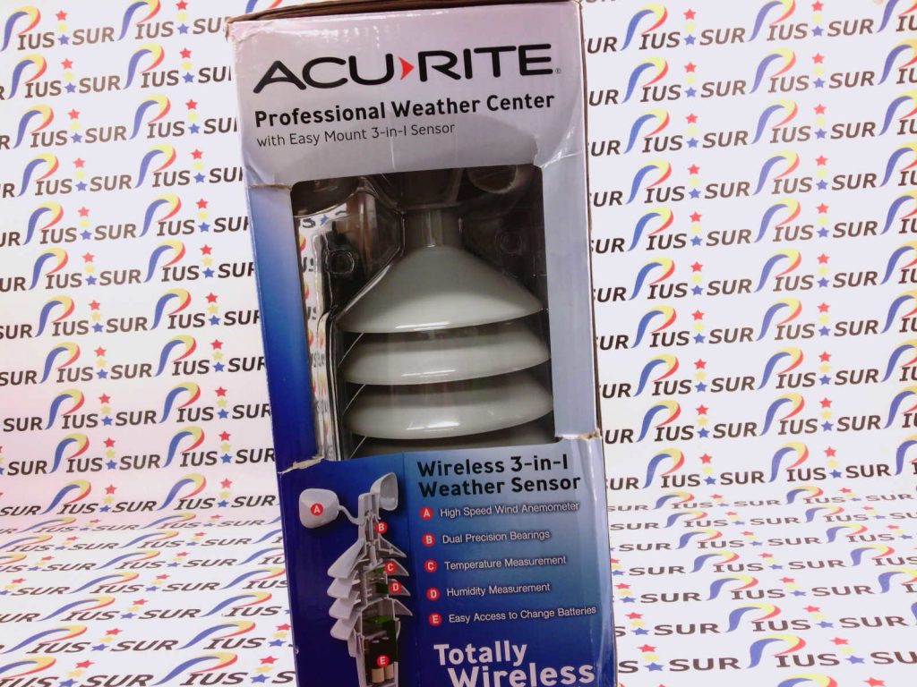 ACU-RITE PROFESSIONAL WEATHER CENTER WIRELESS 3-IN-1 SENSOR INDOOR ...