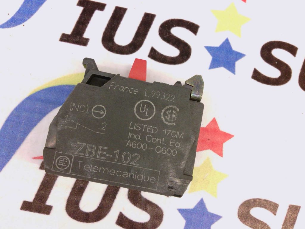 Telemecanique ZBE-102 ZBE102 NC Auxiliary Contact Block Switch - Surpius