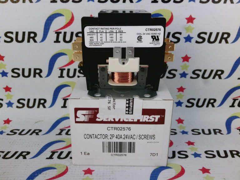 Trane American Standard Contactor Relay 2 Pole 40 Amp CTR2576 CTR02576 ...