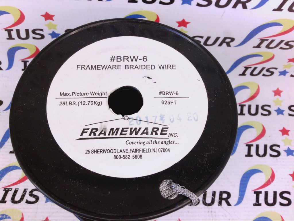 Frameware #BRW-6 Braided Wire 28lb Max Picture Weight 625ft - Surpius