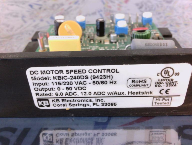 KBIC Solid State Variable Speed DC Motor Control KBIC-240DS KBIC240DS ...