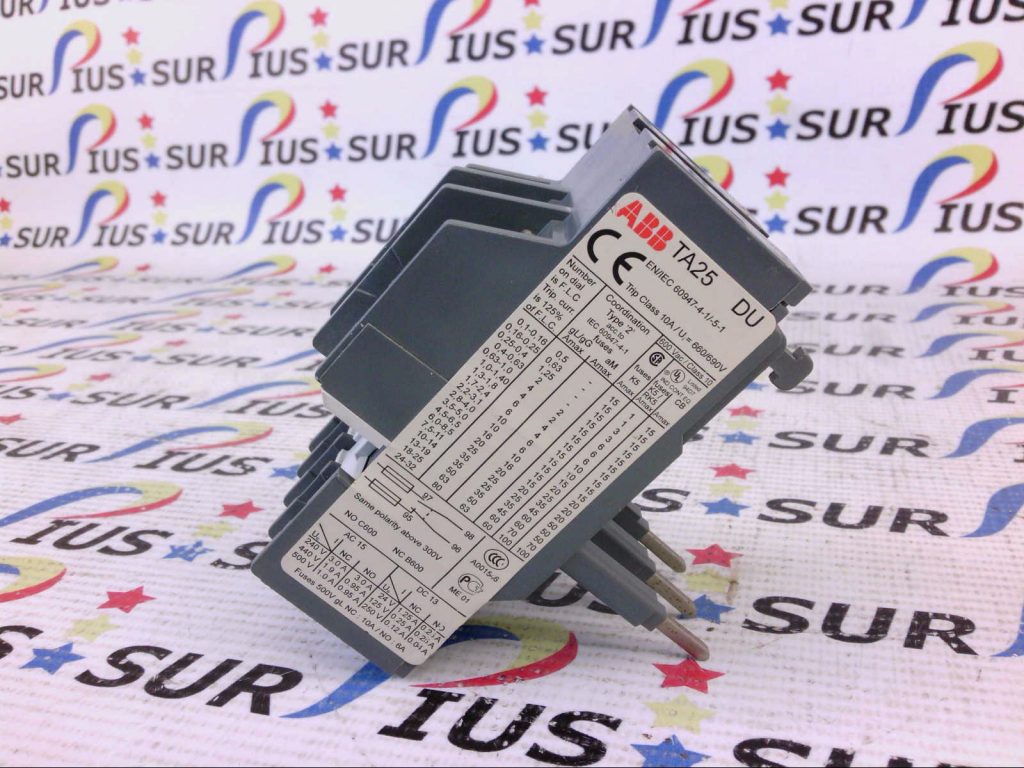 ABB TA25-DU TA25 DU TA25DU Overload Relay TA25DU1.0 .63-1.0A - Surpius