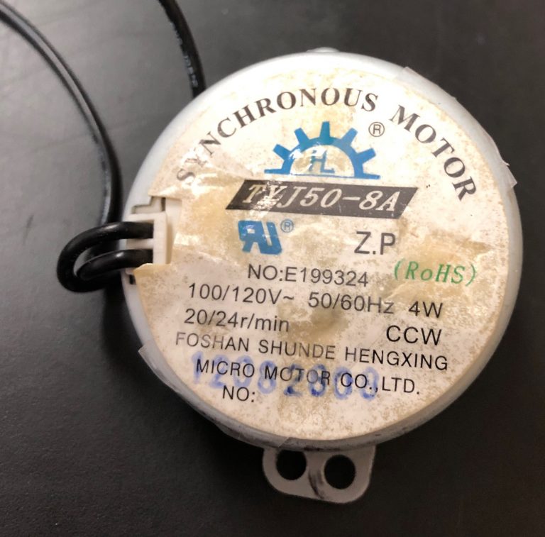 Synchronous Motor TYJ50-8A Z.P E199324 AC 100/120V 50/60Hz 20/24RPM CCW ...