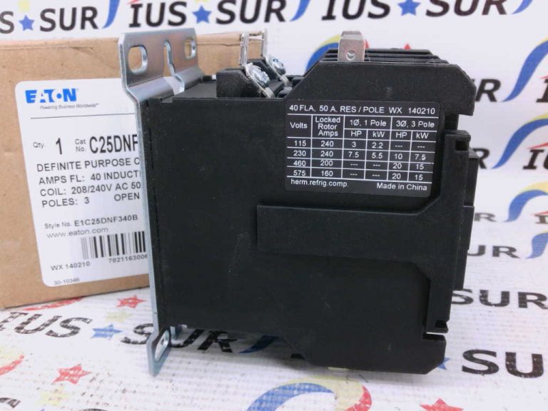 Eaton C25DNF340B Definite Purpose Contactor E1C25DNF340B - Surpius