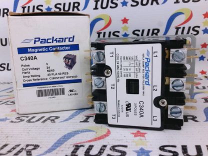 Packard C340A Magnetic Contactor 3 Poles 40A 24V Coil C25DNF340T ...