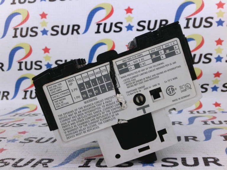 Omron J7M-AM-4 Ser. 01 Circuit Breaker 20-25amp 3 Pole Motor Protector ...