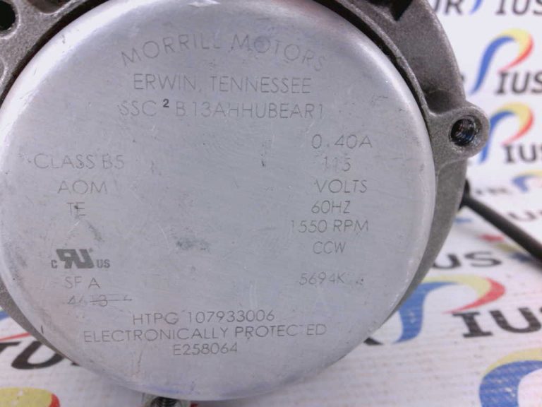 MORRILL MOTORS 5694K HTPG 107933006 Fan Motor 115V 1550RPM CCW Class B5 ...