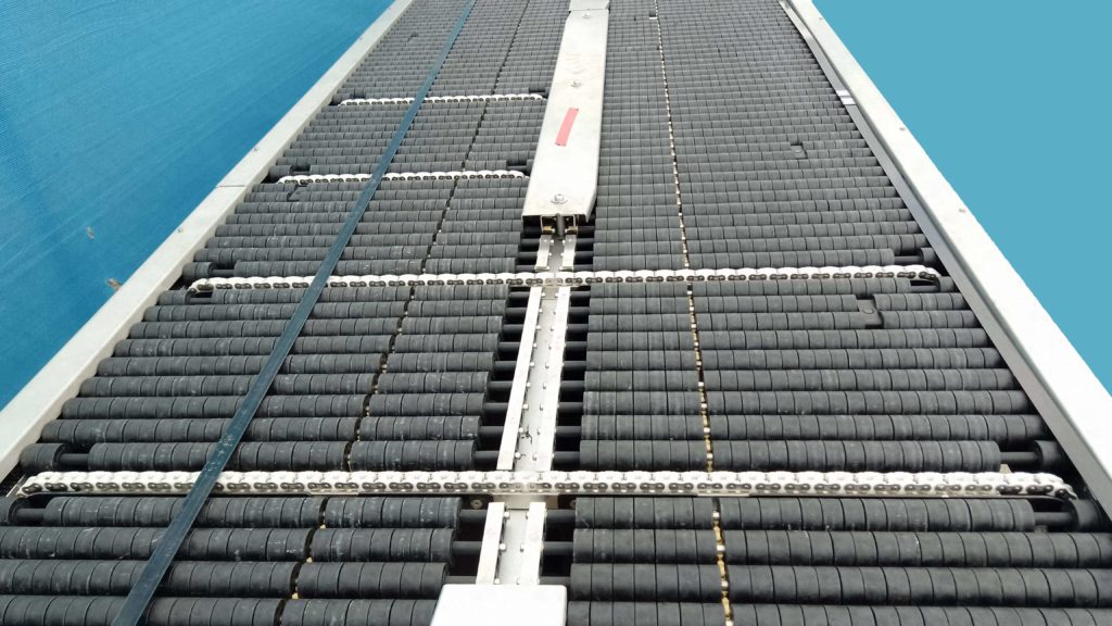 Shuttleworth Slip Torque Conveyor With Pop Up 90 Degree Chain Transfer ...